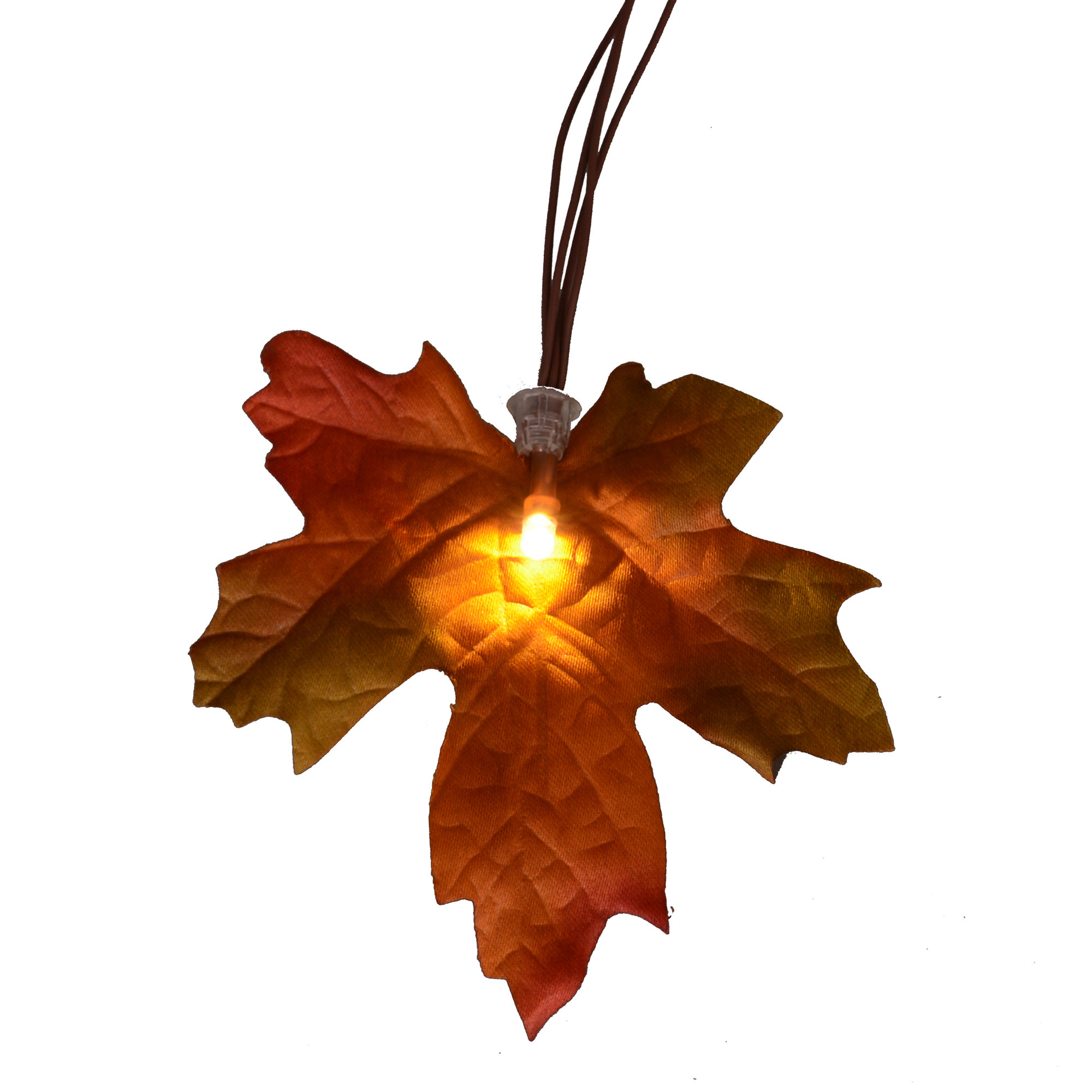 Northlight Seasonal 20 Warm White LED Maple Leaf Autumn Harvest B/O ...