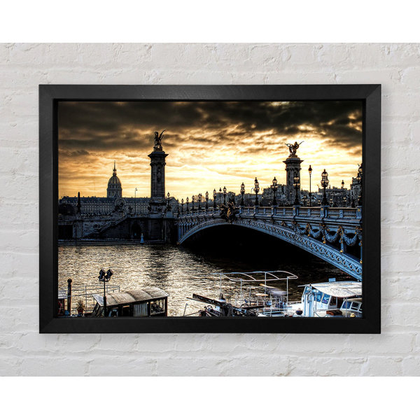 Ebern Designs Alexander Bridge Paris - Einzelner Bilderrahmen ...