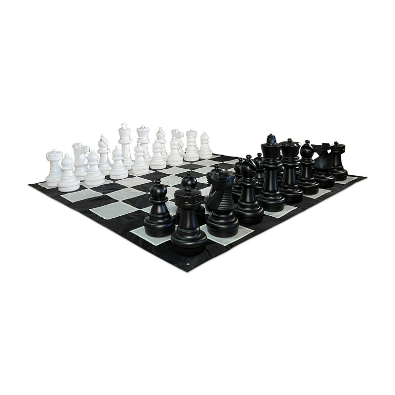 MegaChess Quick Fold Nylon Giant Chess Mat with 13" Squares & Reviews ...