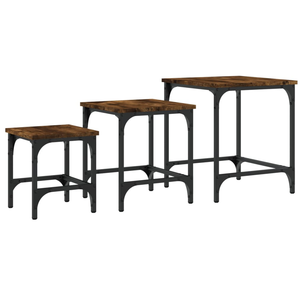 17 Stories Obra Nesting Coffee Tables 3 pcs Engineered Wood | Wayfair.co.uk