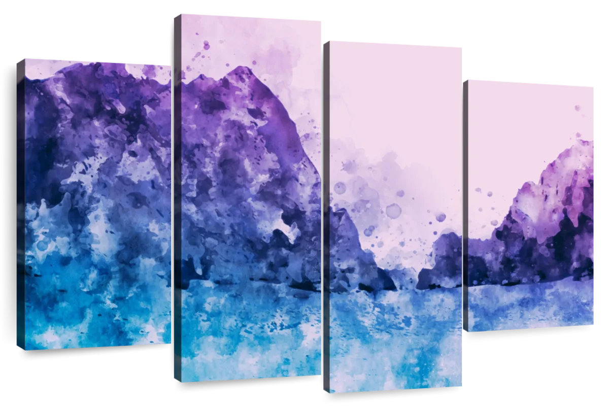 Wade Logan® Avery Crystal Mountain Landscape Abstract - Wayfair Canada