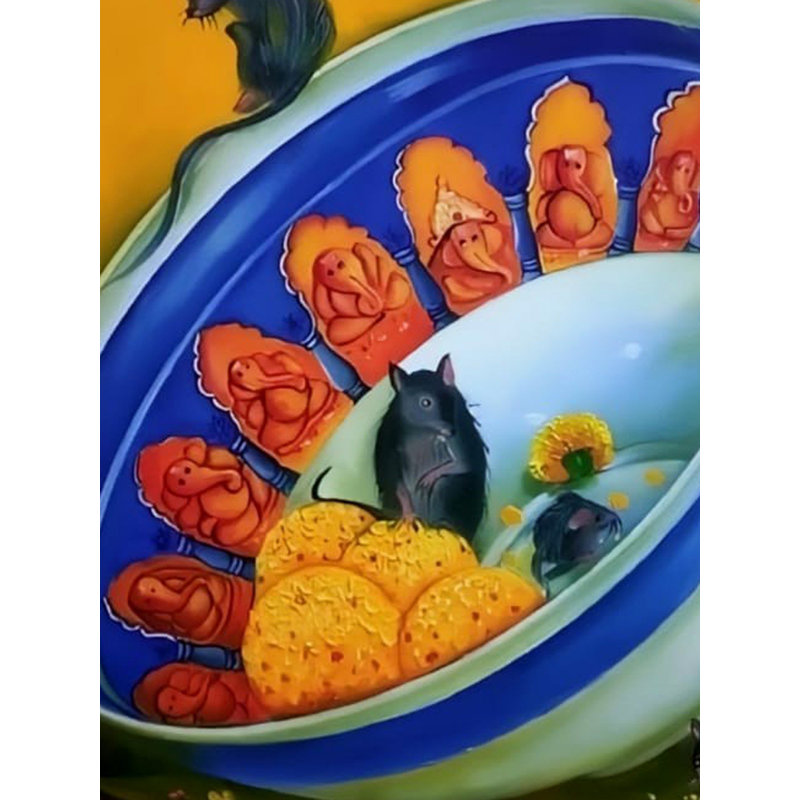 Exotic India Ashtavinayaka | Oil On Canvas | By Ramesh Baliram Sawale ...