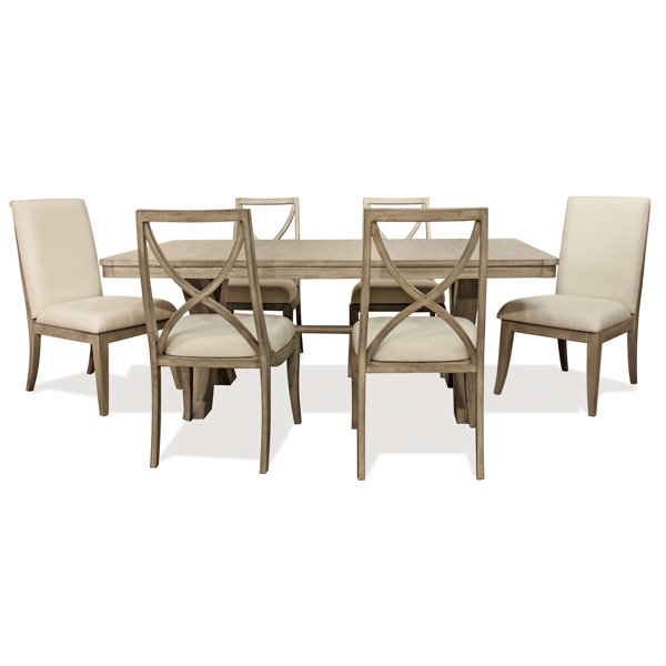 Birch Lane Regan 7 - Piece Extendable Trestle Dining Set & Reviews ...