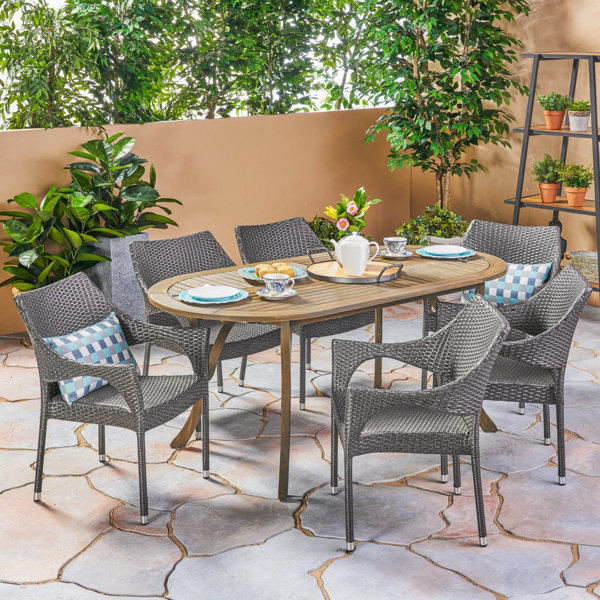 Oval Patio Dining Sets You'll Love | Wayfair