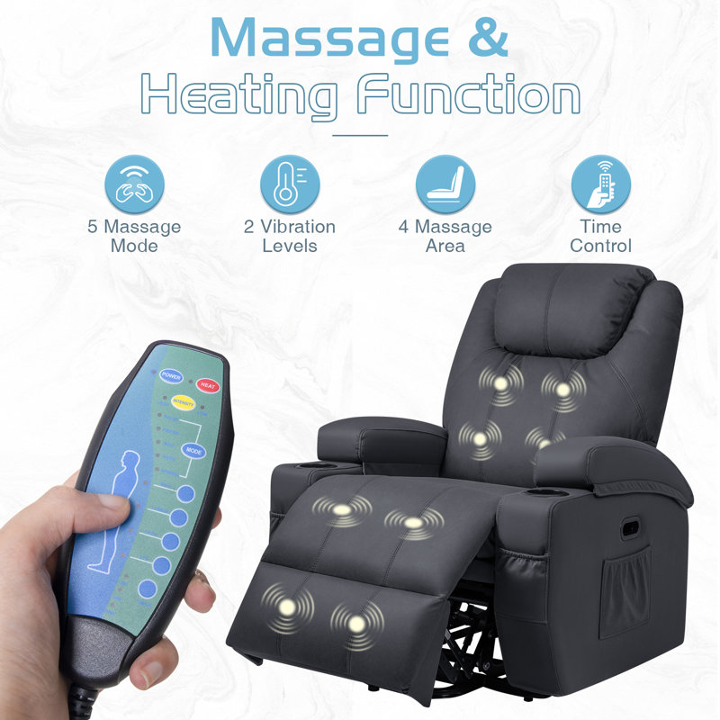 Wade Logan® Power Lift Reclining Massage Chair with Remote Control ...