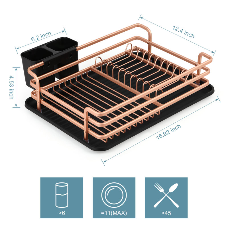 Haitral Metal Dish Rack & Reviews | Wayfair