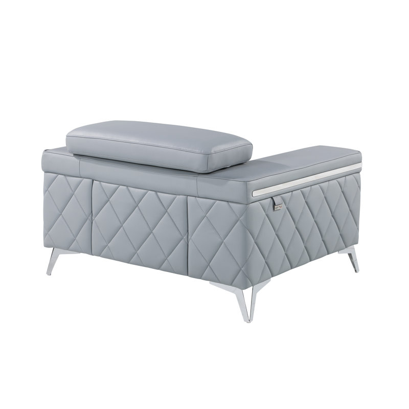 Orren Ellis 3 - Piece Top Grain Italian Leather Living Room Set | Wayfair