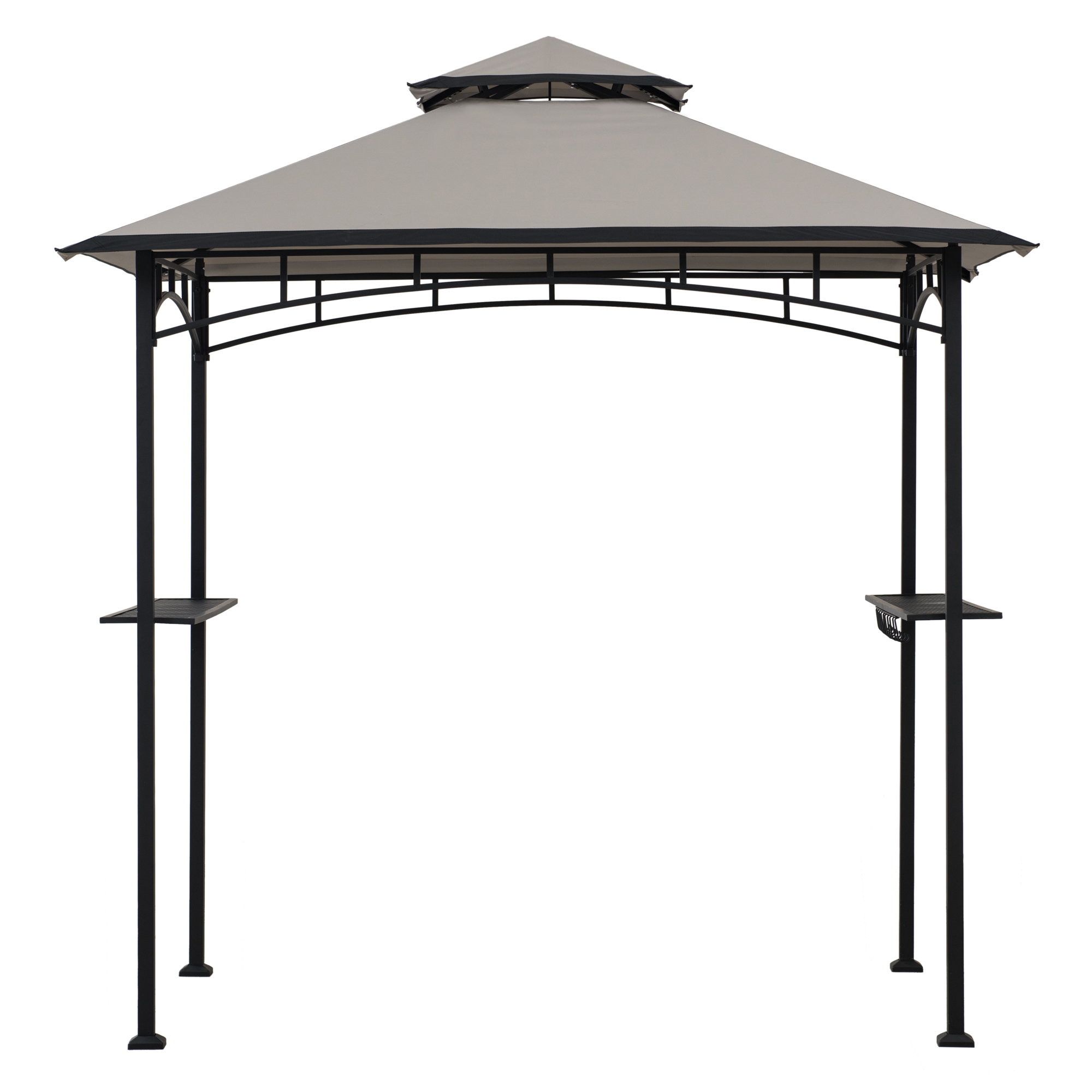 Dakota Fields Steel barbecue Gazebo LINAS - 152cm x 244cm, beige Adaora ...