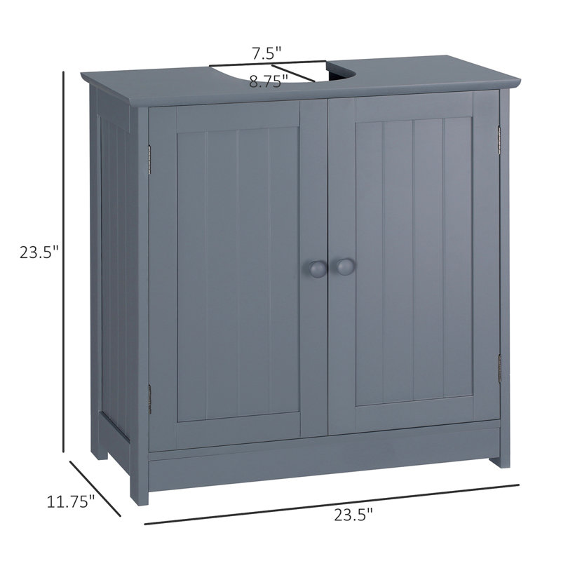Winston Porter Bathroom Vanity Without Sink With 2 Doors And Shelf ...
