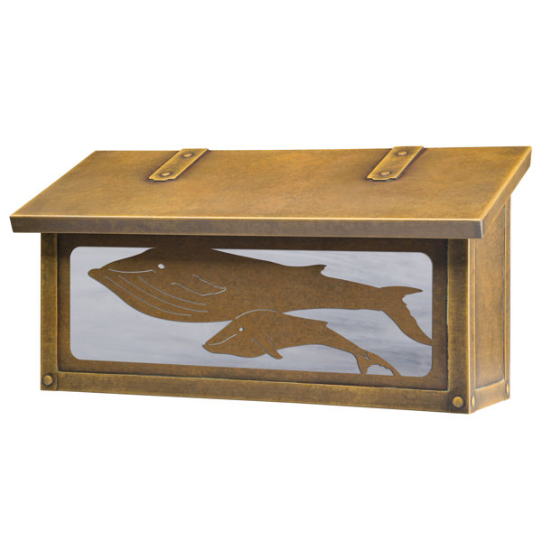 America's Finest Lighting Company Whales Wall Mounted Mailbox | Wayfair