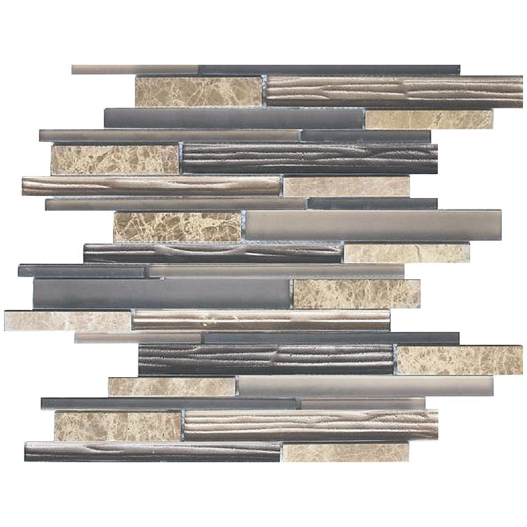 Tile Club Matchstick Marble And Glass Mosaic Tile | Perigold