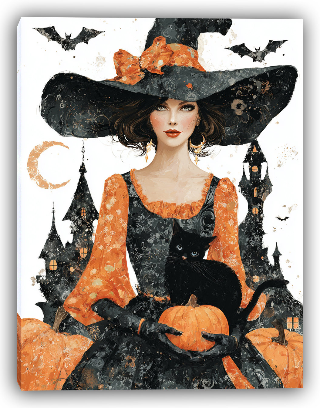 The Holiday Aisle® Enchanted Pumpkin Keeper - Wrapped Canvas Wall Art ...