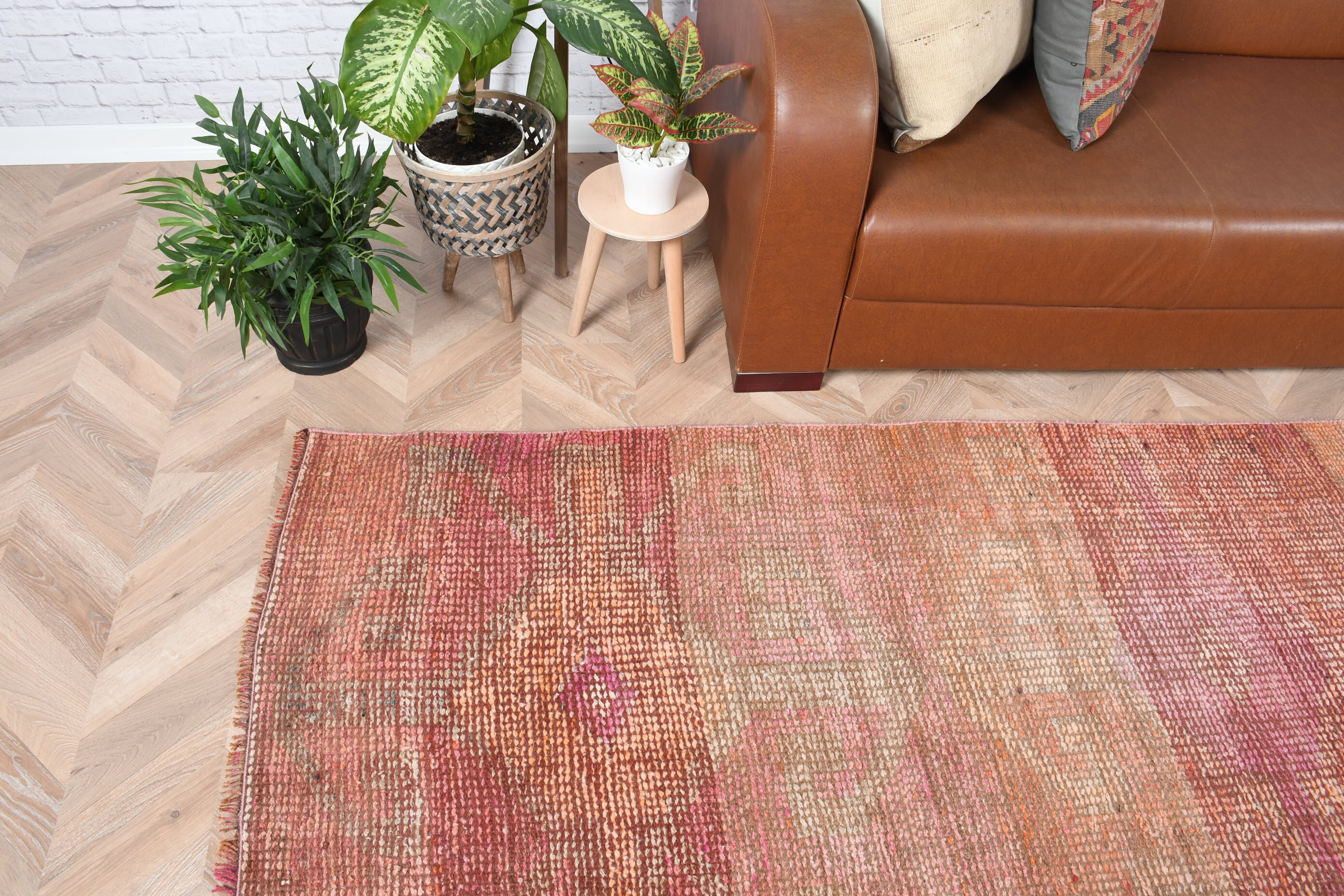 Dakota Fields Handmade Turkish Runner Rug in Earthy Colors for Boho ...