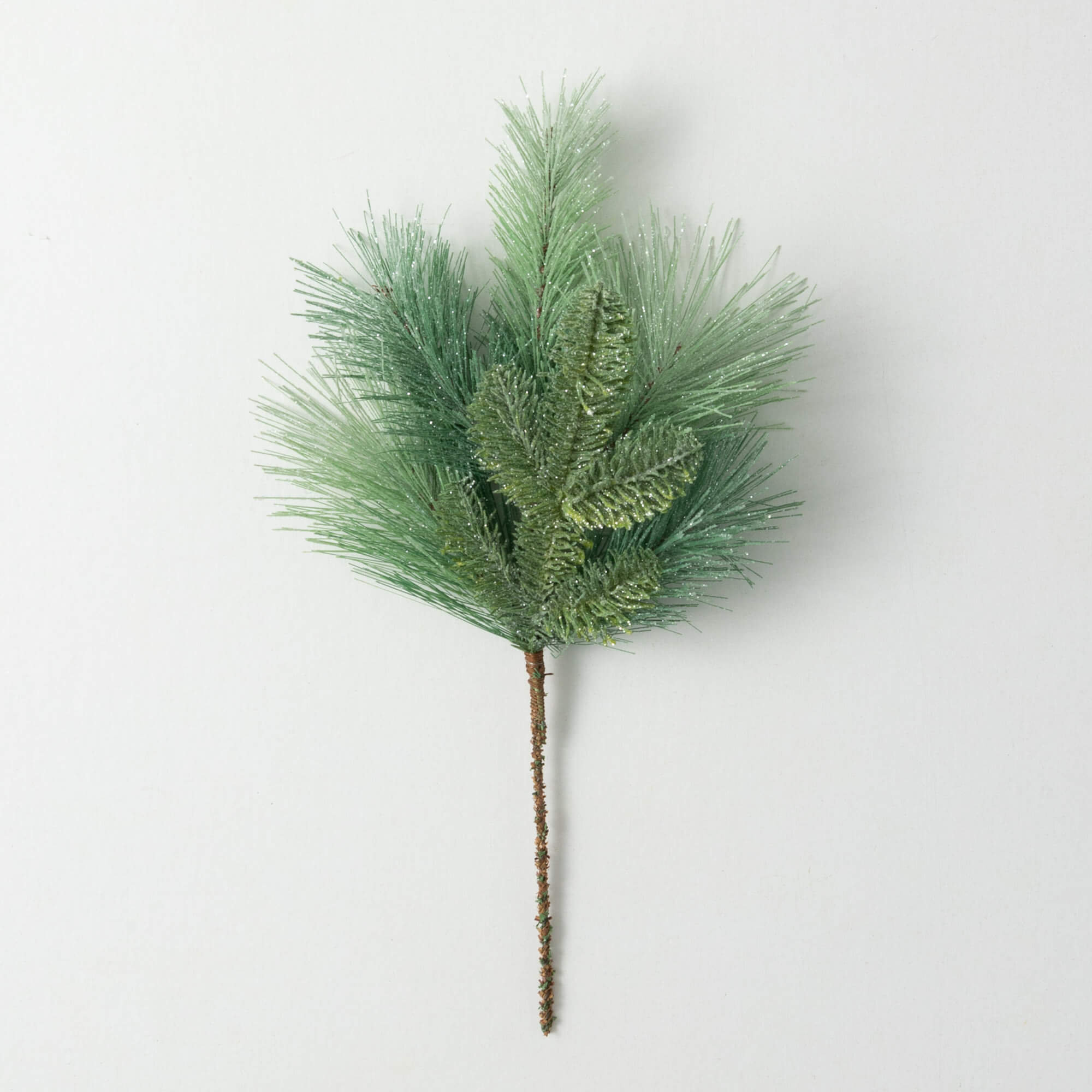 The Holiday Aisle® 18" Artificial Light Green Frosted Pine Christmas ...