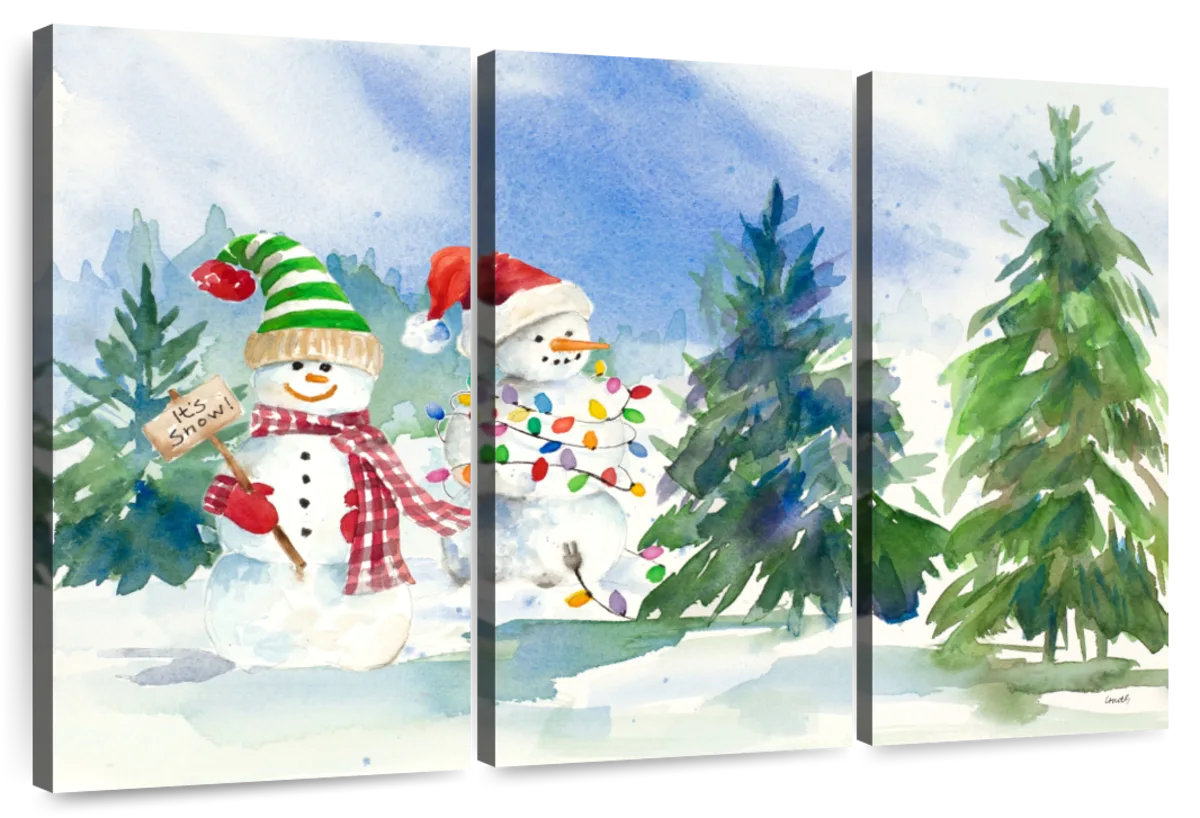 The Holiday Aisle® Lelend Snowman Valley II | Wayfair