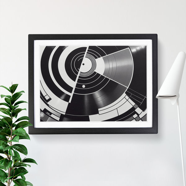 Metro Lane XH1022-332X Abstract Vinyl Record - Single Picture Frame ...
