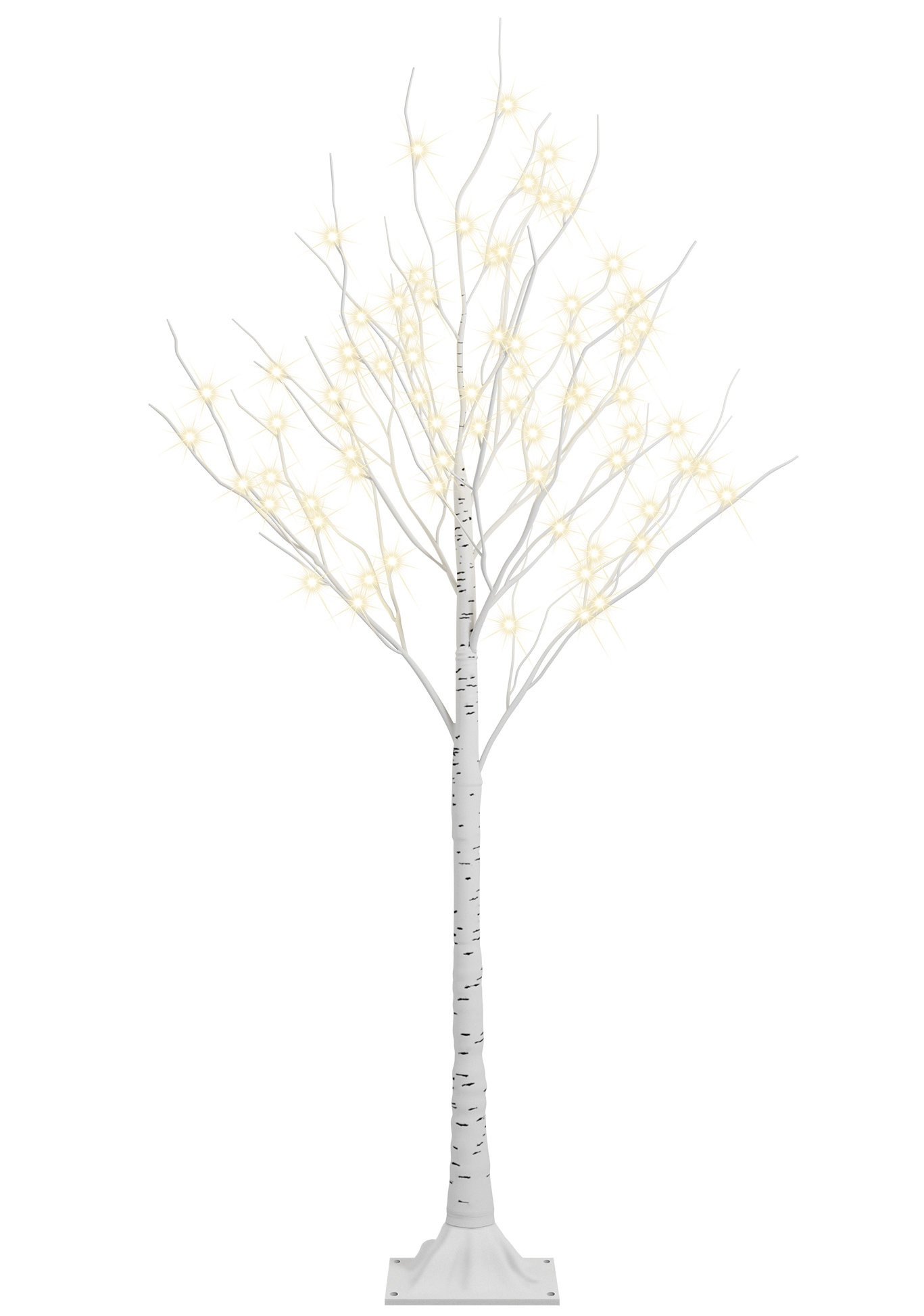 Greyleigh™ Pre-Lit Birch Tree 72 Light LEDLighted Trees & Branches ...