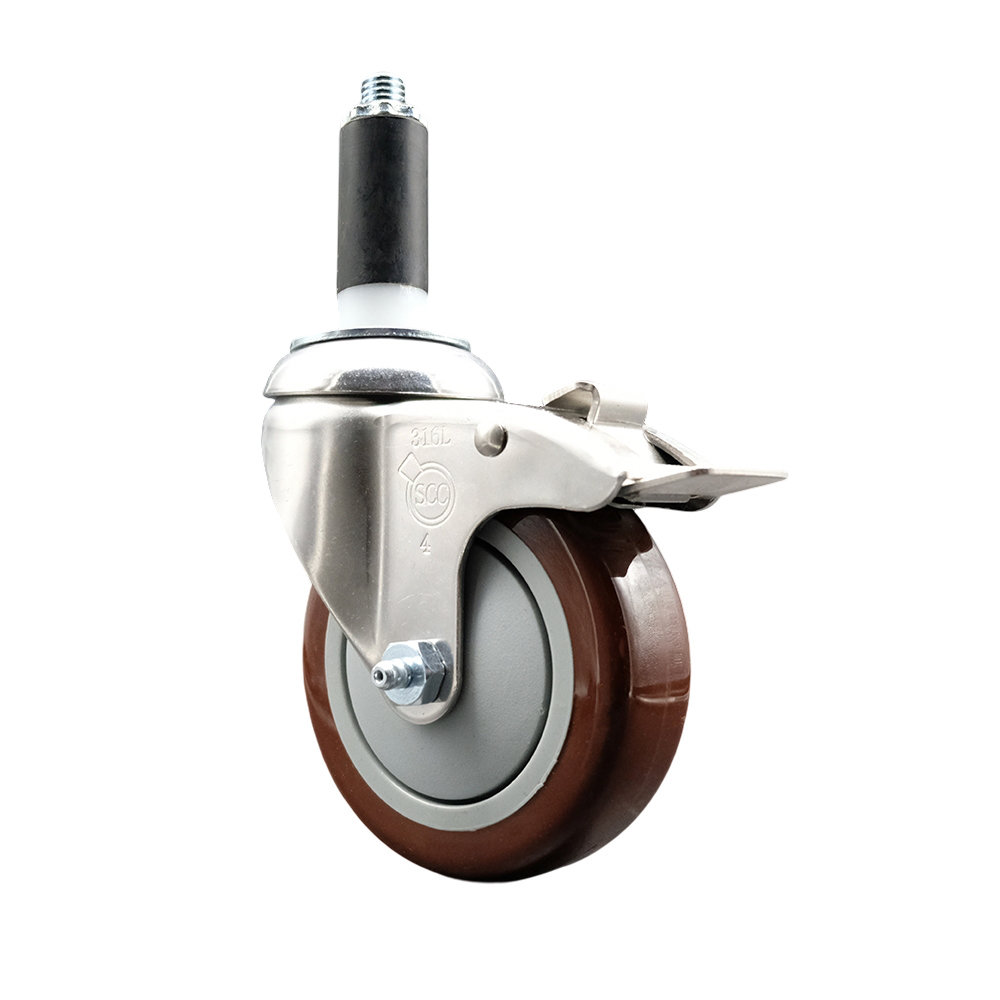 Service Caster Poly Swivel Expanding Stem Caster Lock Brake | Wayfair