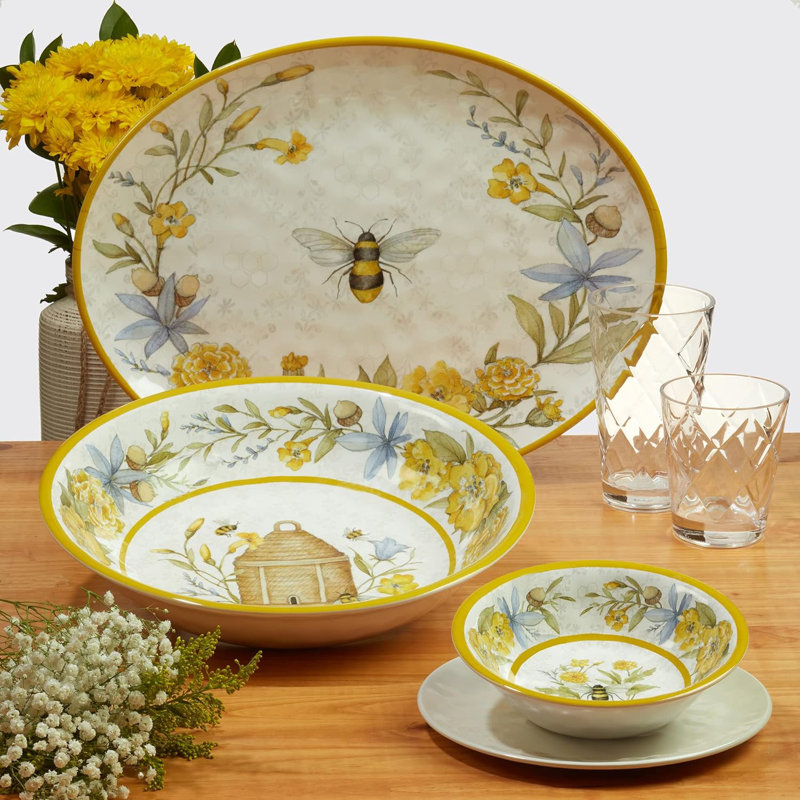Certified International Bee Sweet 12 Pc Dinnerware Set & Reviews | Wayfair