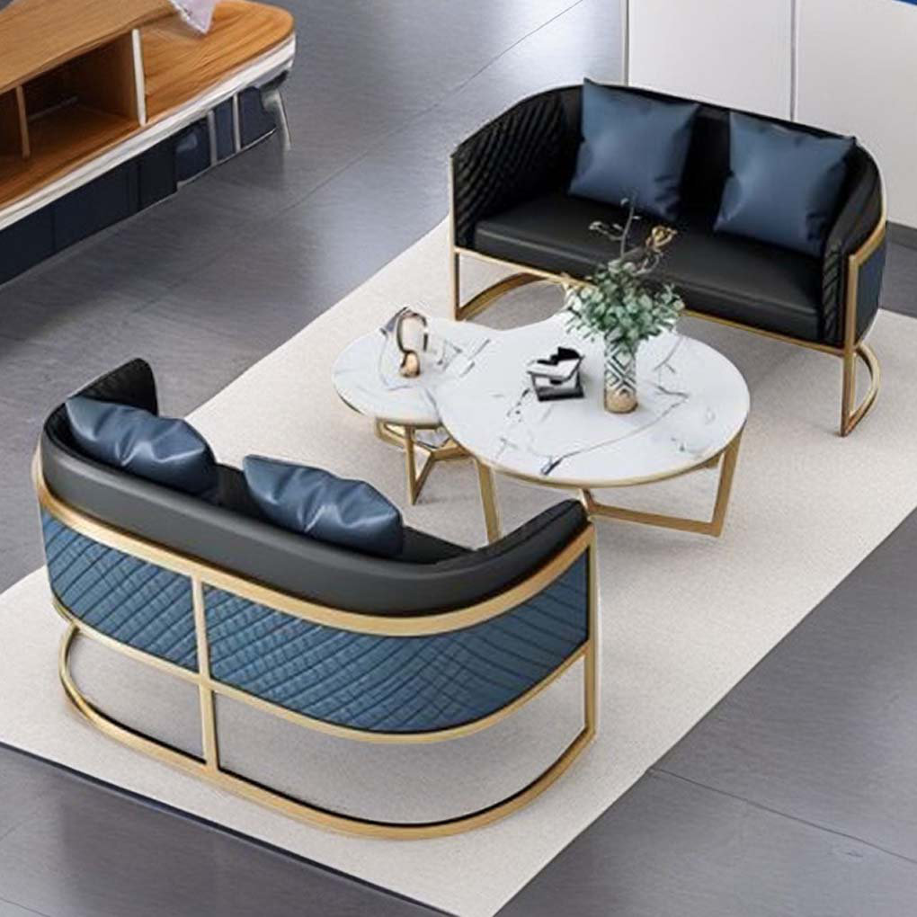 Lumina Home 3-Piece Modern Stylish Faux Leather Reception Set - Wayfair ...