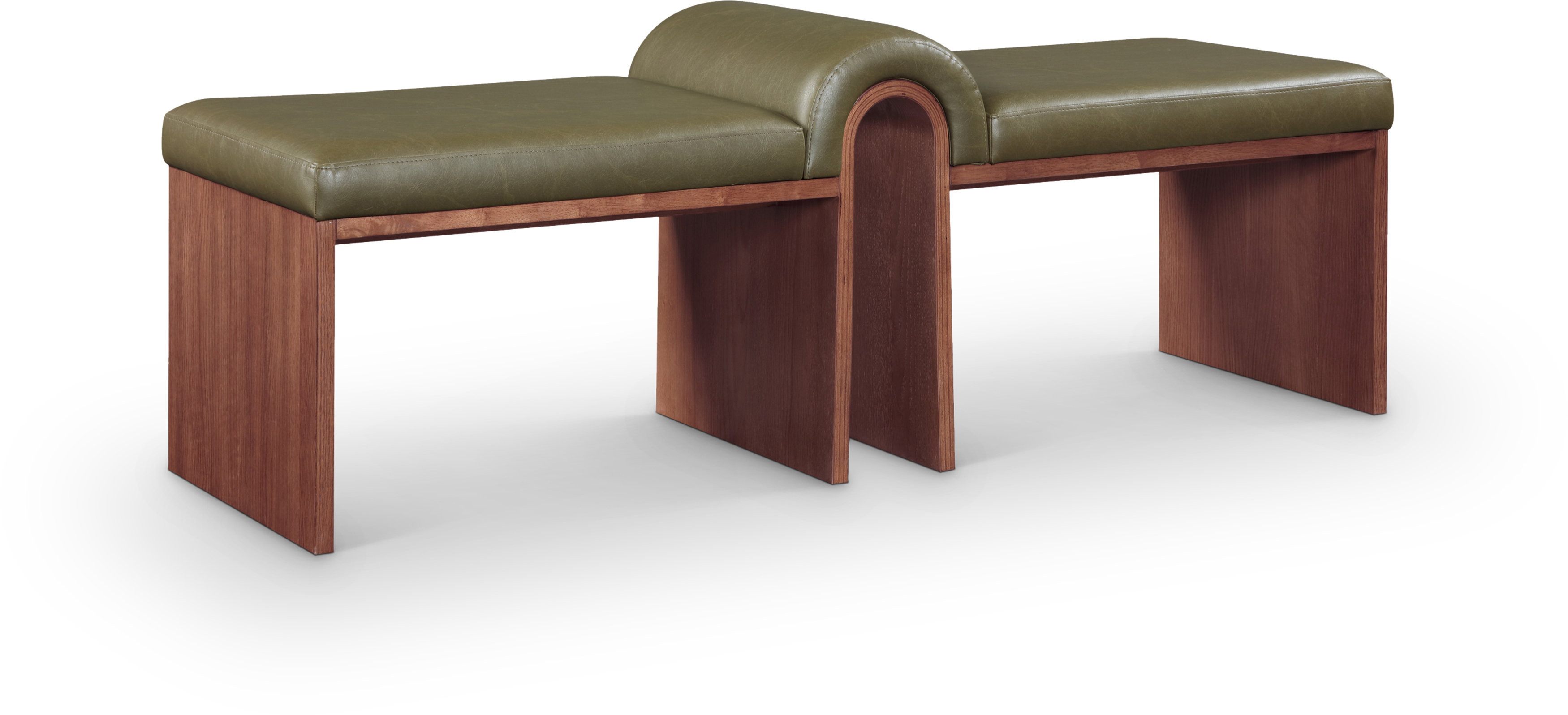 Hokku Designs Delphine Vegan Leather Bench | Wayfair