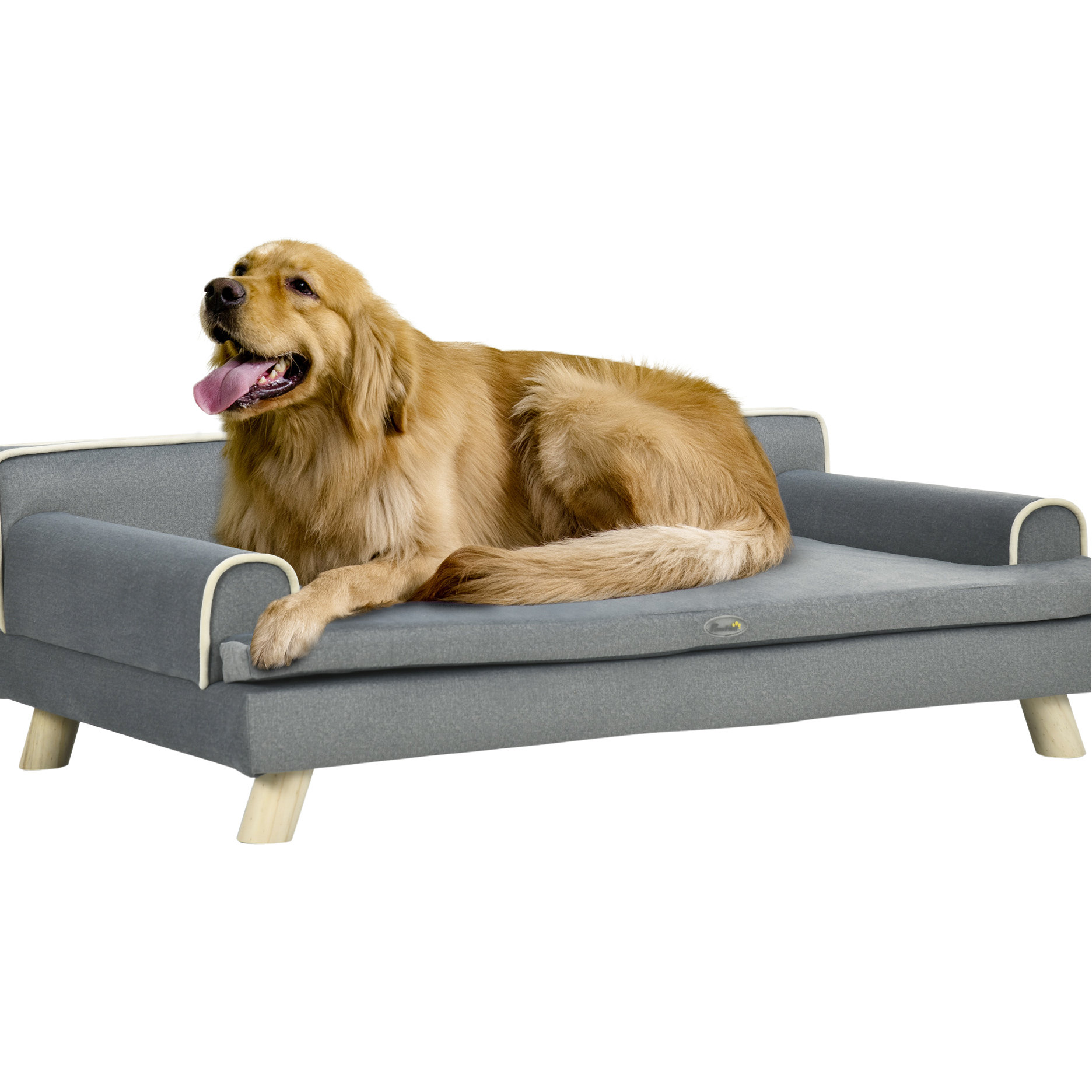 Corrigan Studio® Large Dog Comfort Lounge, Thick Foam With Detachable ...