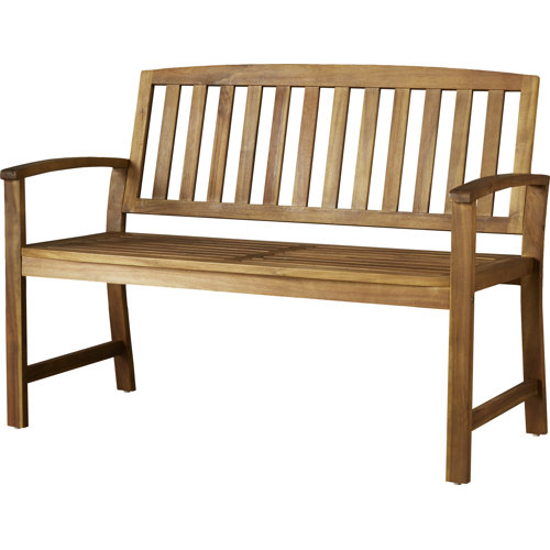 Highland Dunes Royce Acacia Outdoor Bench & Reviews | Wayfair
