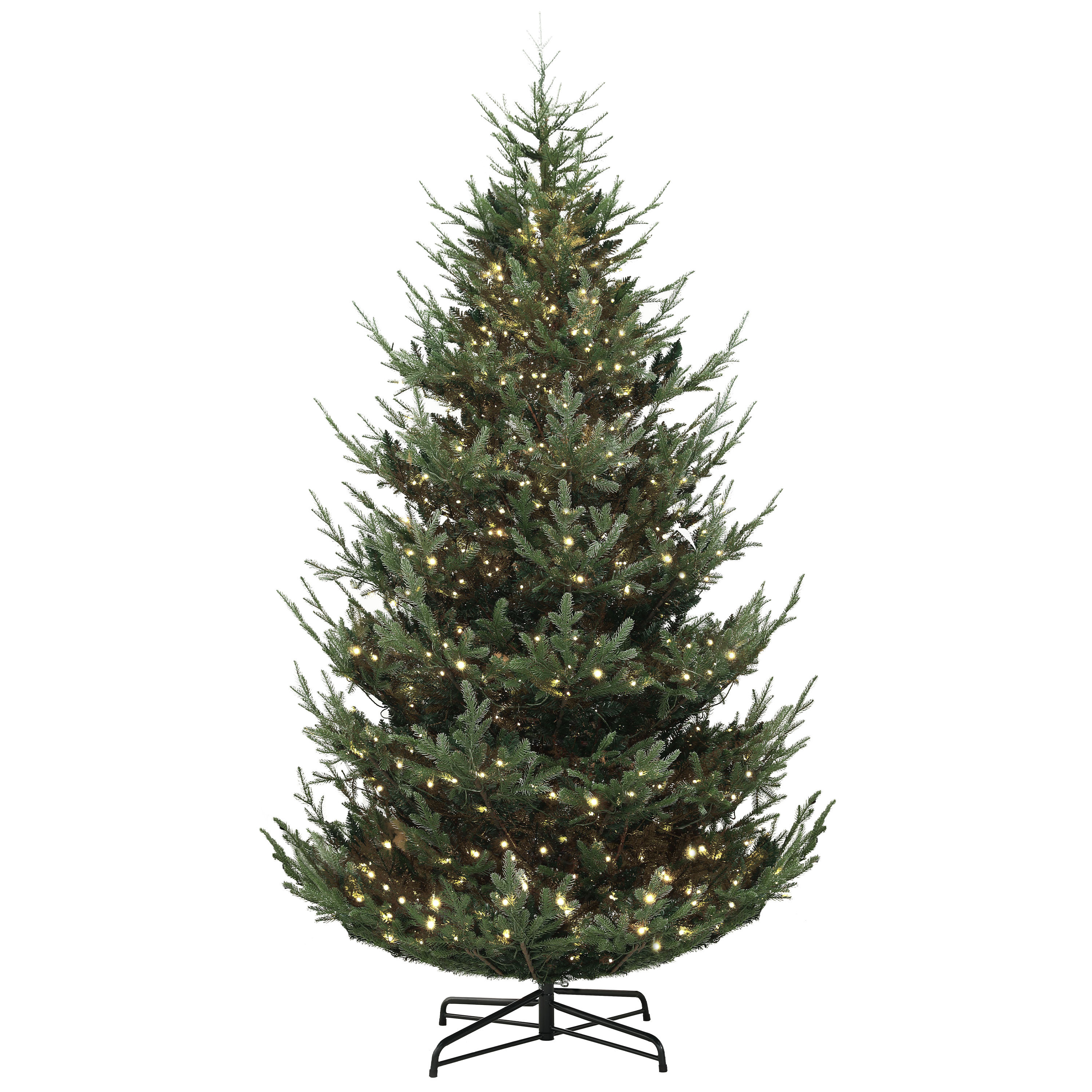 NFusion Wilden Scandinavian Style Prelit Christmas Tree With LED Lights ...