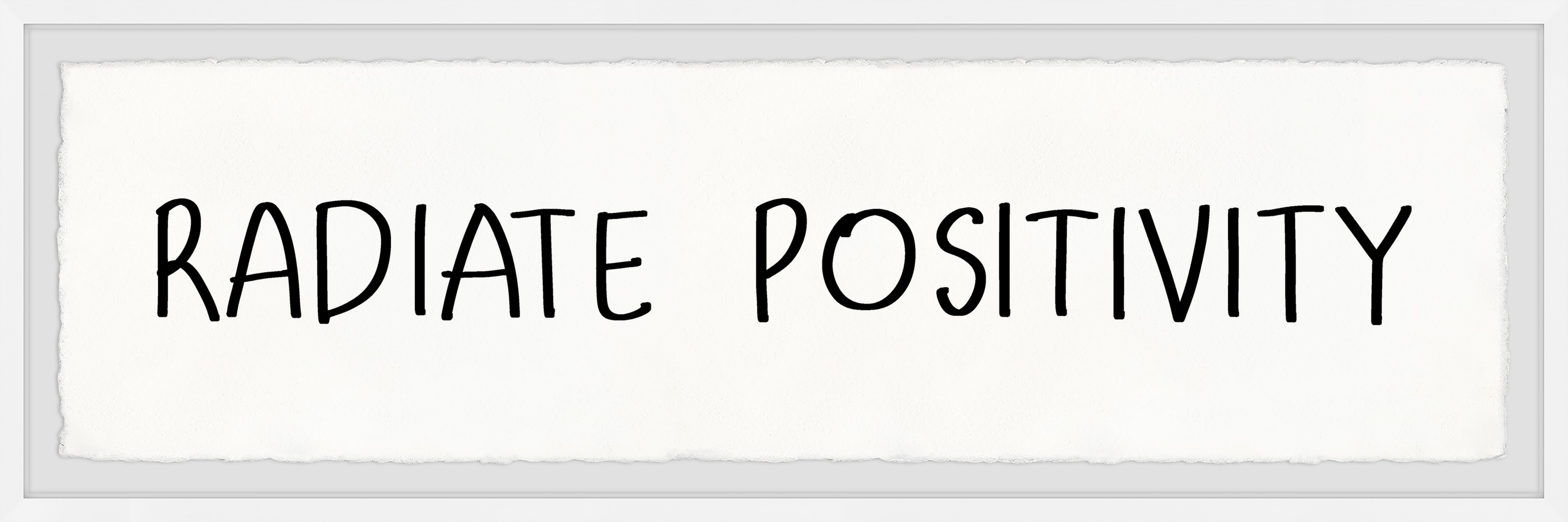 Trinx 'Radiate Positivity' Framed Print | Wayfair