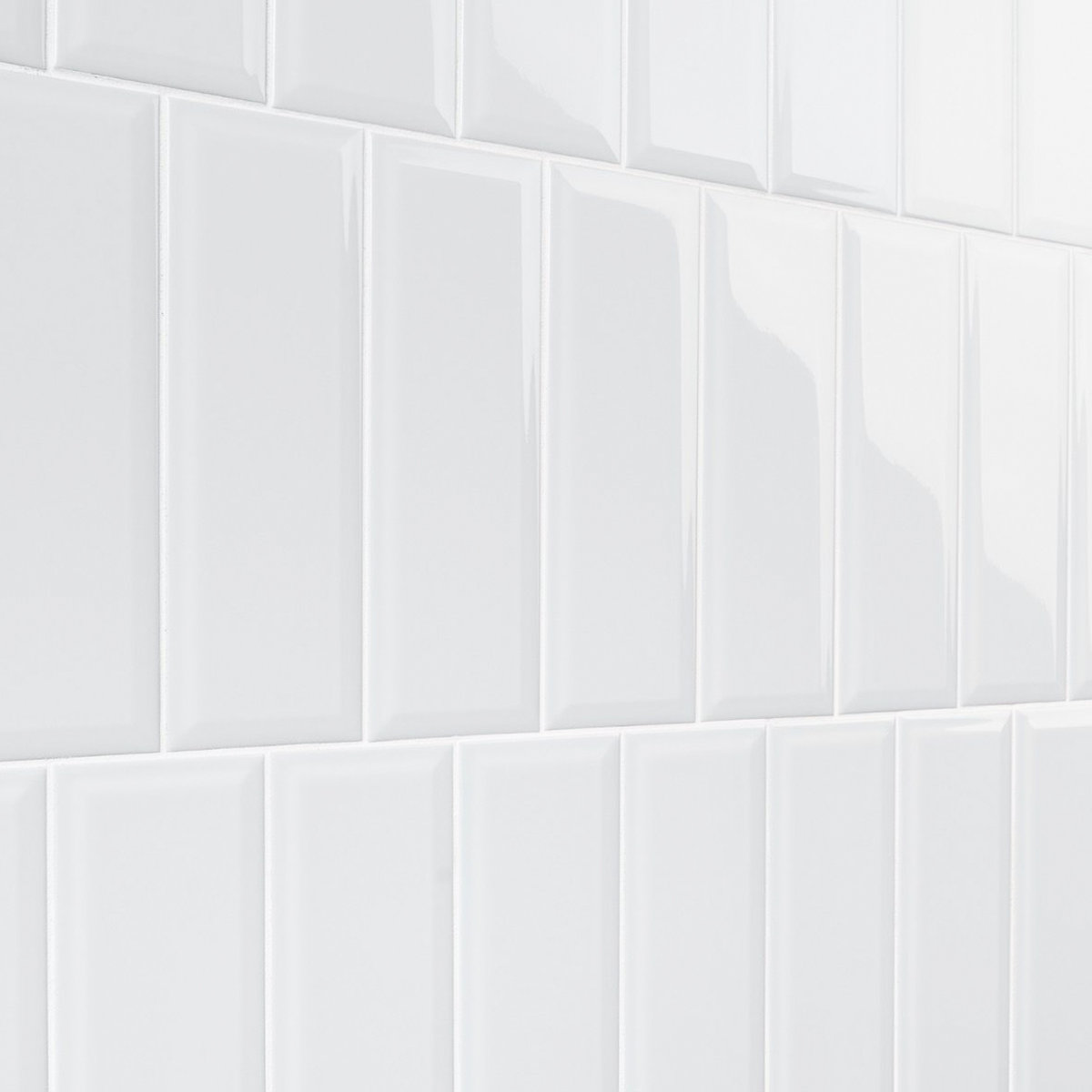 Qube Tiles Eclipse 4" x 12" Beveled Glossy Subway Wall Tile & Reviews ...