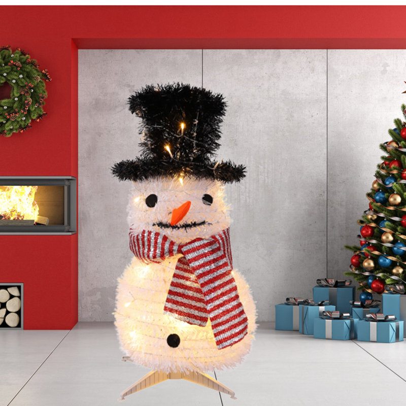 The Holiday Aisle® Decoration Snowman Lighted Display | Wayfair