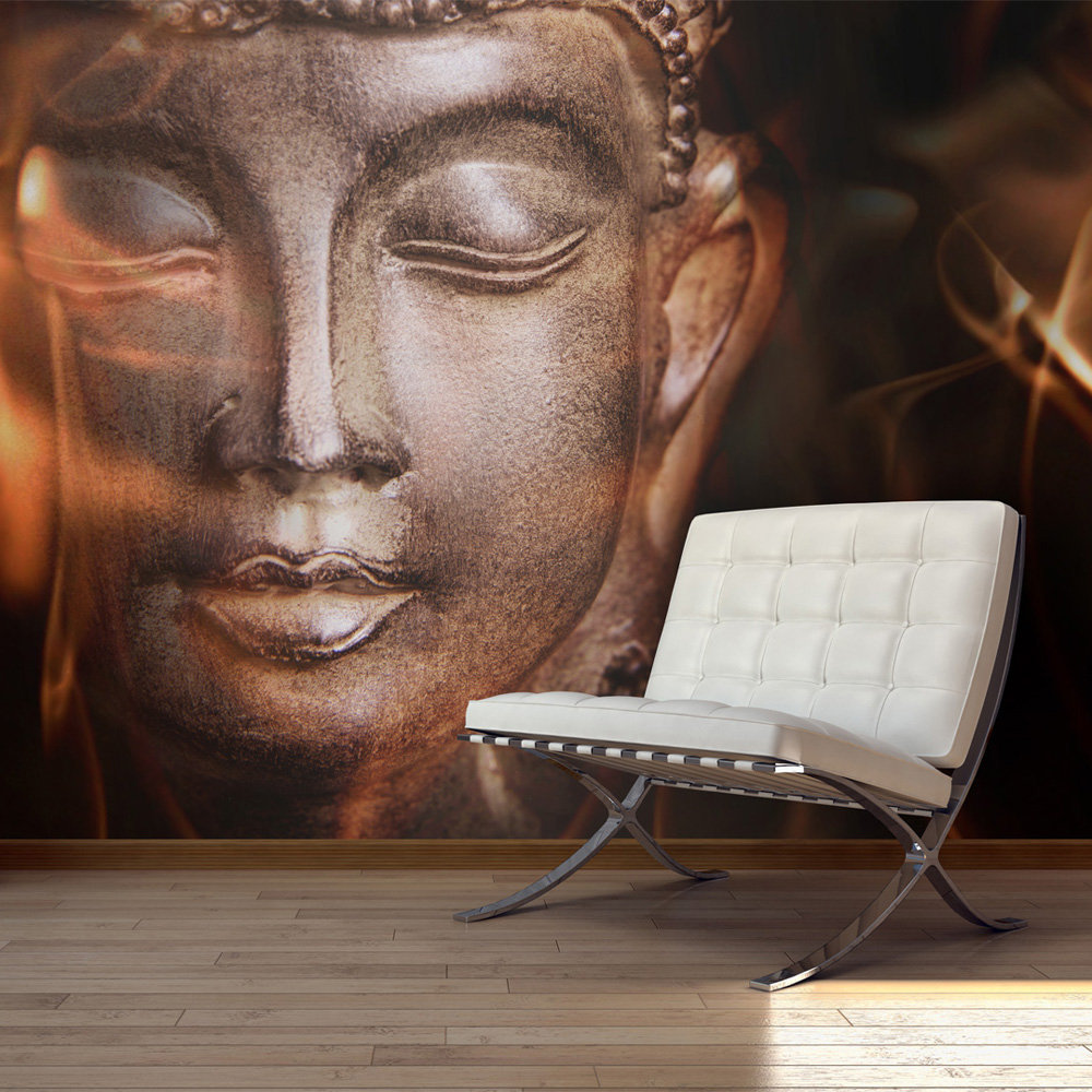 East Urban Home Buddha - Fire of meditation Wall Mural | Wayfair