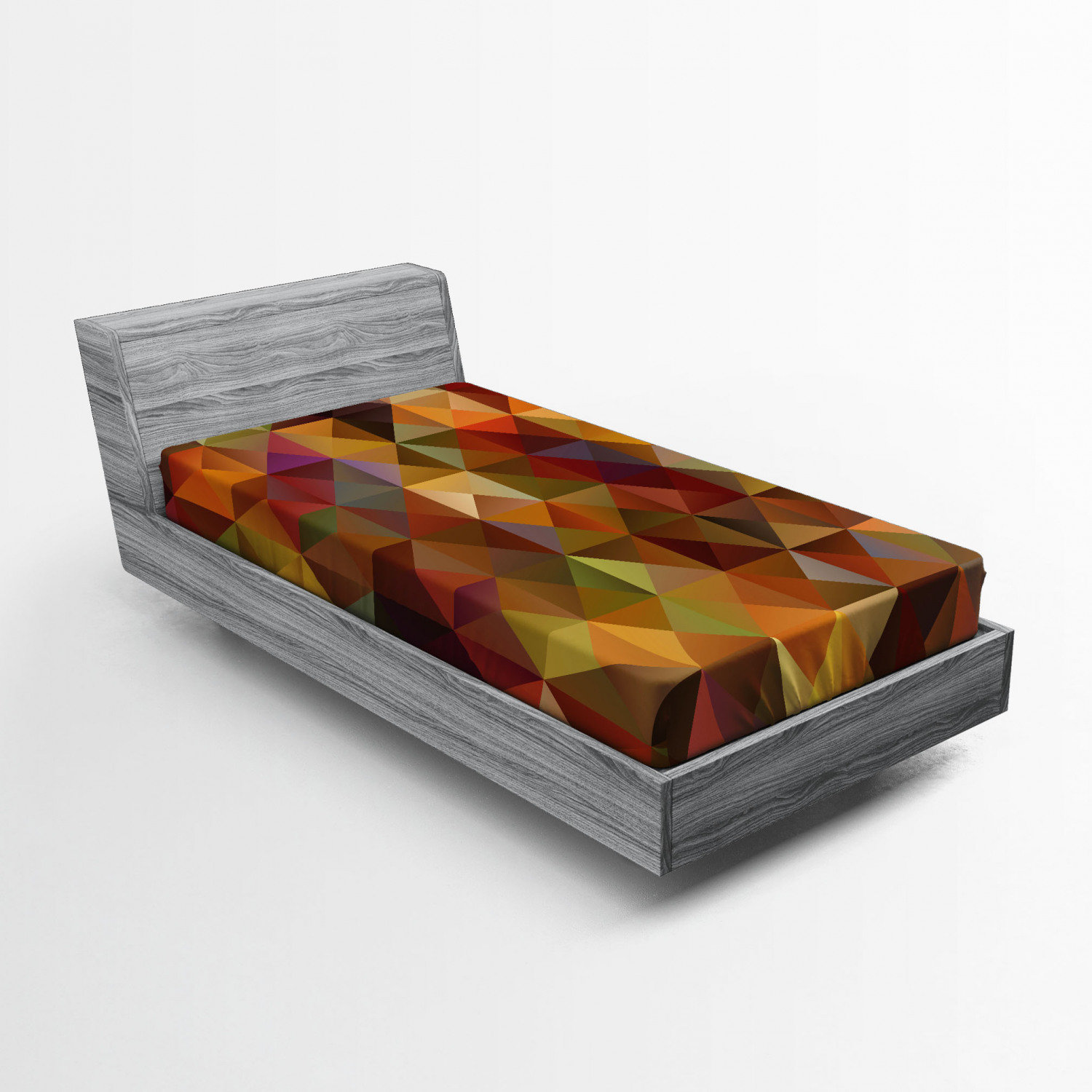 Ambesonne Colorful Geometric Fitted Sheet | Wayfair