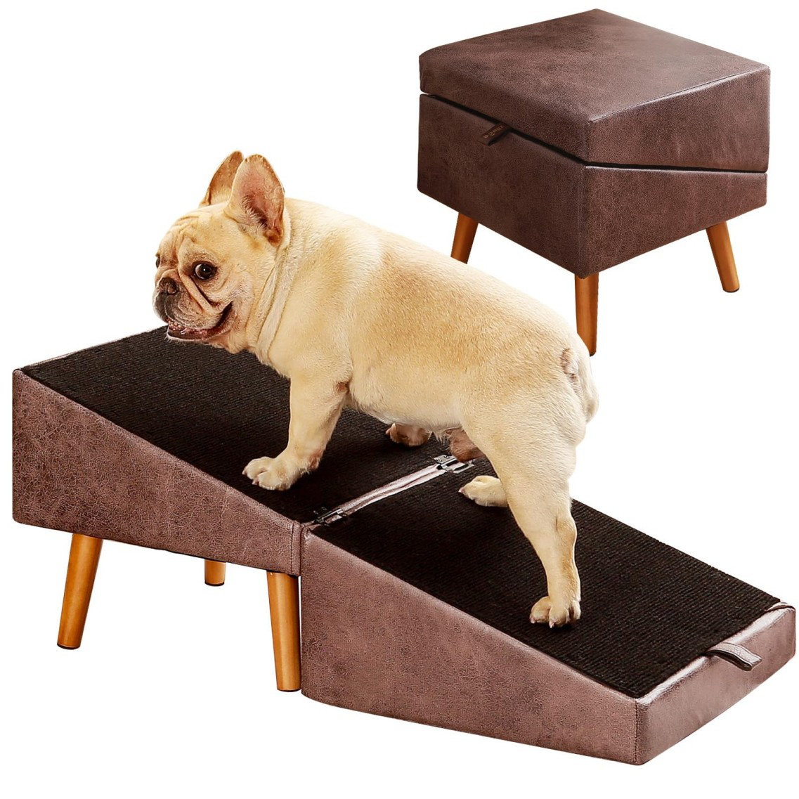 Hokku Designs Dog Stairs For Small Dogs And Cats, Dog Ramp For Couch ...