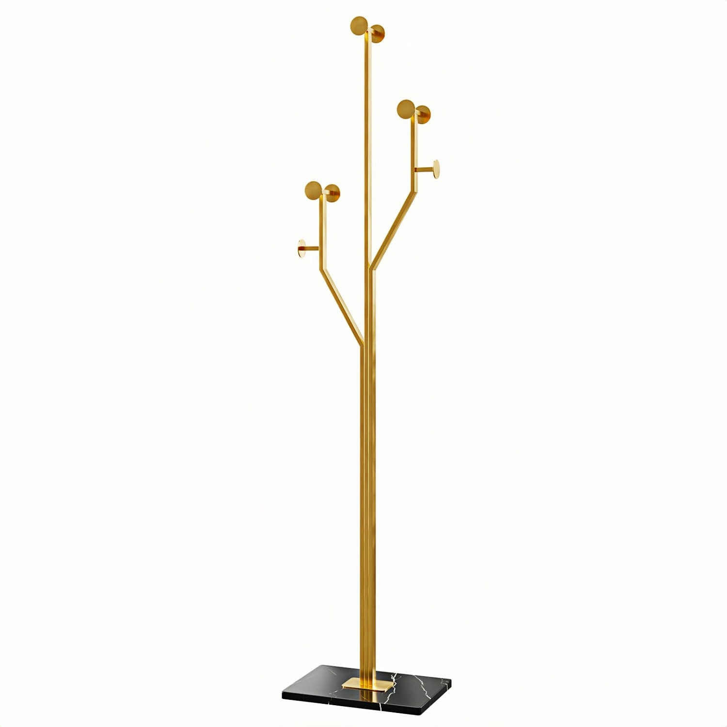 OMIONI Modern Sturdy Heavy Duty Free Standing Metal Coat Tree with ...