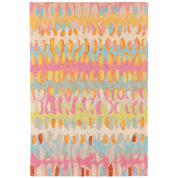 Dash and Albert Rugs Paint Chip Confetti Hand Micro Hooked Wool Rug ...