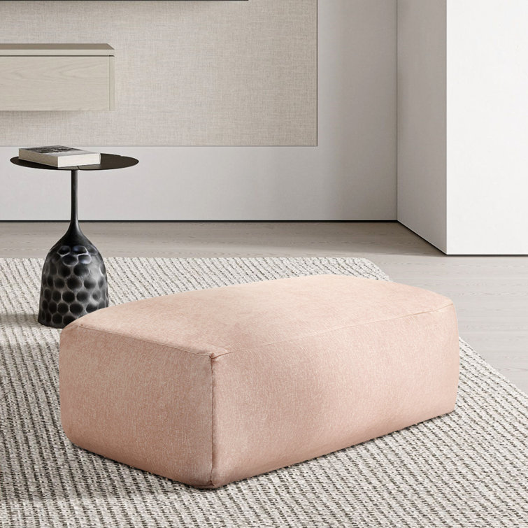 Ebern Designs Olius Velvet Pouf | Wayfair