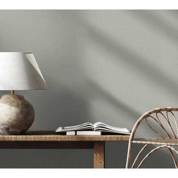 Galerie Wallcoverings Flora Collection Diamond Weave Wallpaper Roll ...