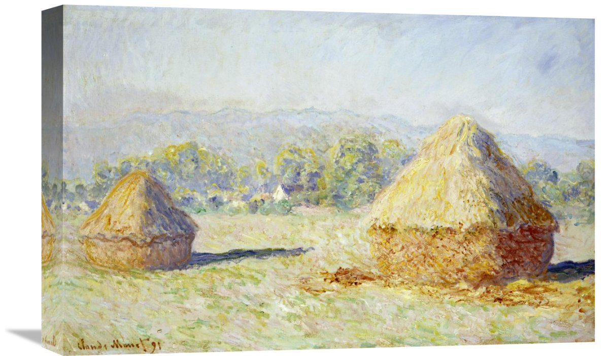 Vault W Artwork Haystacks, Morning Effect by Claude Monet - Print on ...
