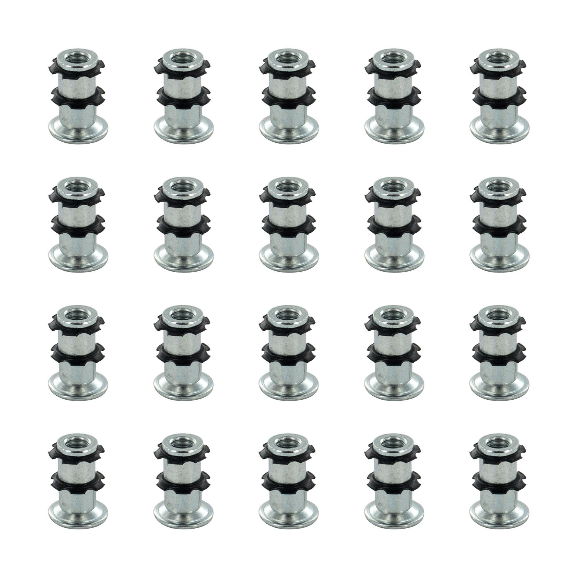Outwater Industries Double Star Threaded Caster Insert | Heat Treated ...