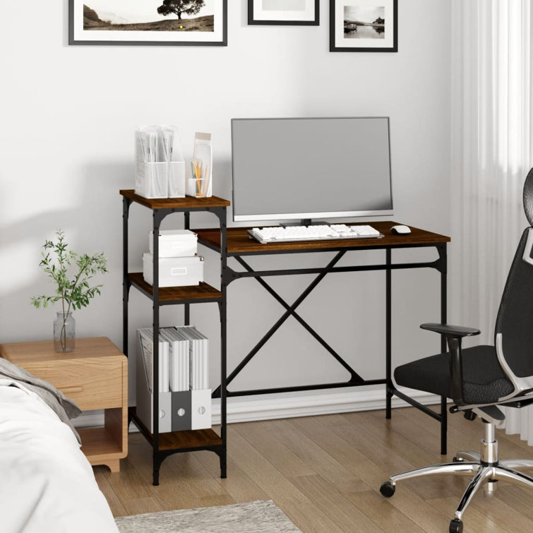 Borough Wharf Yandell 105cm W Rectangular Computer Desk | Wayfair.co.uk