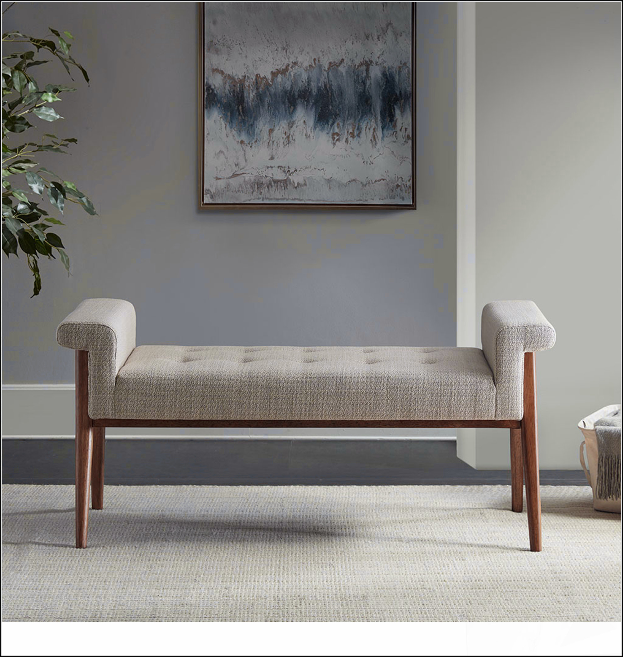 Latitude Run® Accent Bench Simple design, comfortable and durable ...