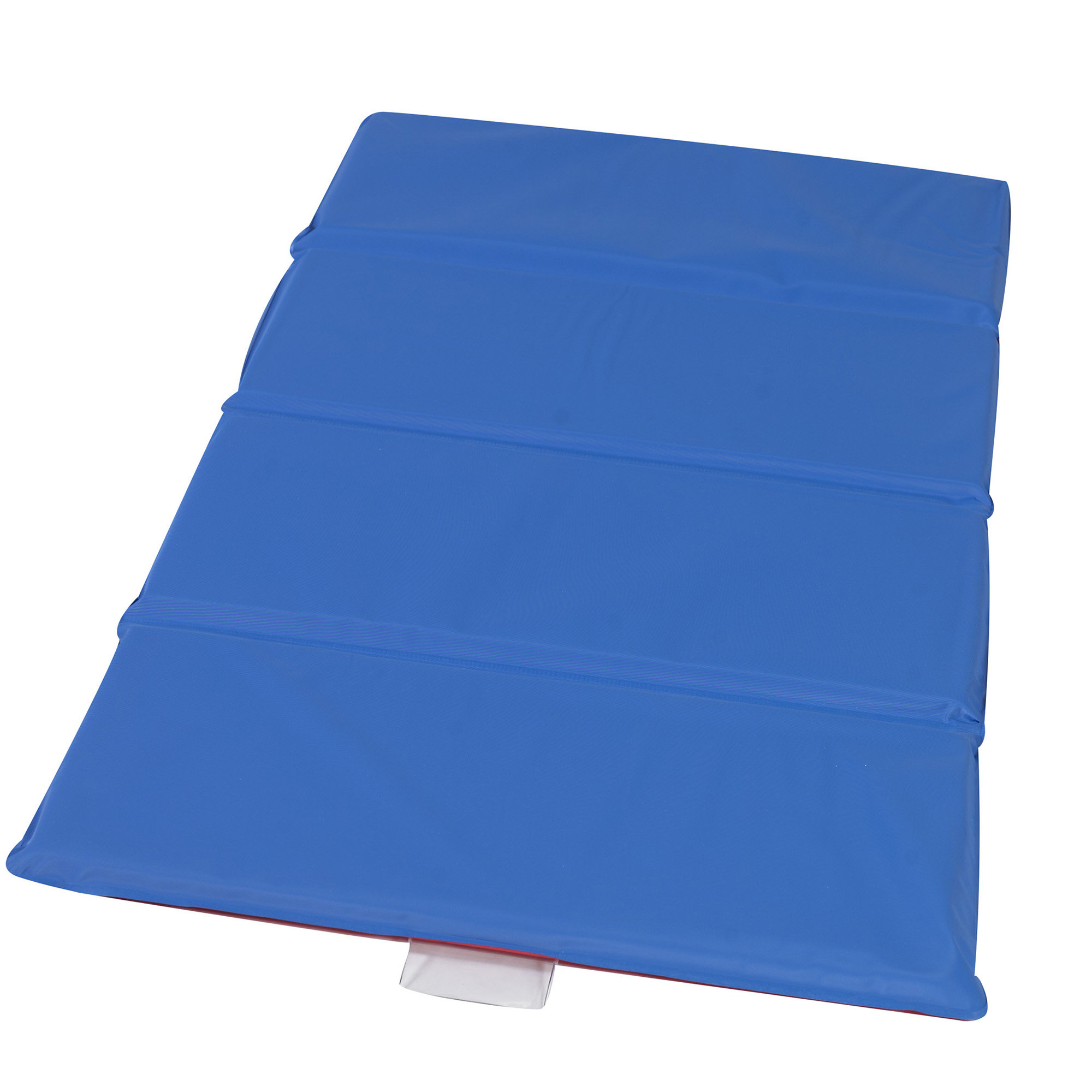 Children's Factory 1" Angels 4 Section Folding Rest Nap Mat - Red/Blue ...