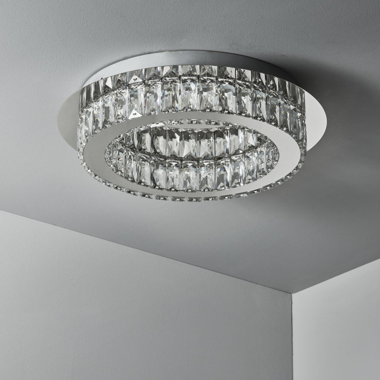 Enterprise Lighting LED Round Crystal Flush Mount & Reviews | Wayfair.co.uk