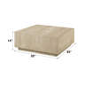 Bloomsbury Market Deon Beige Travertine Coffee Table | Wayfair