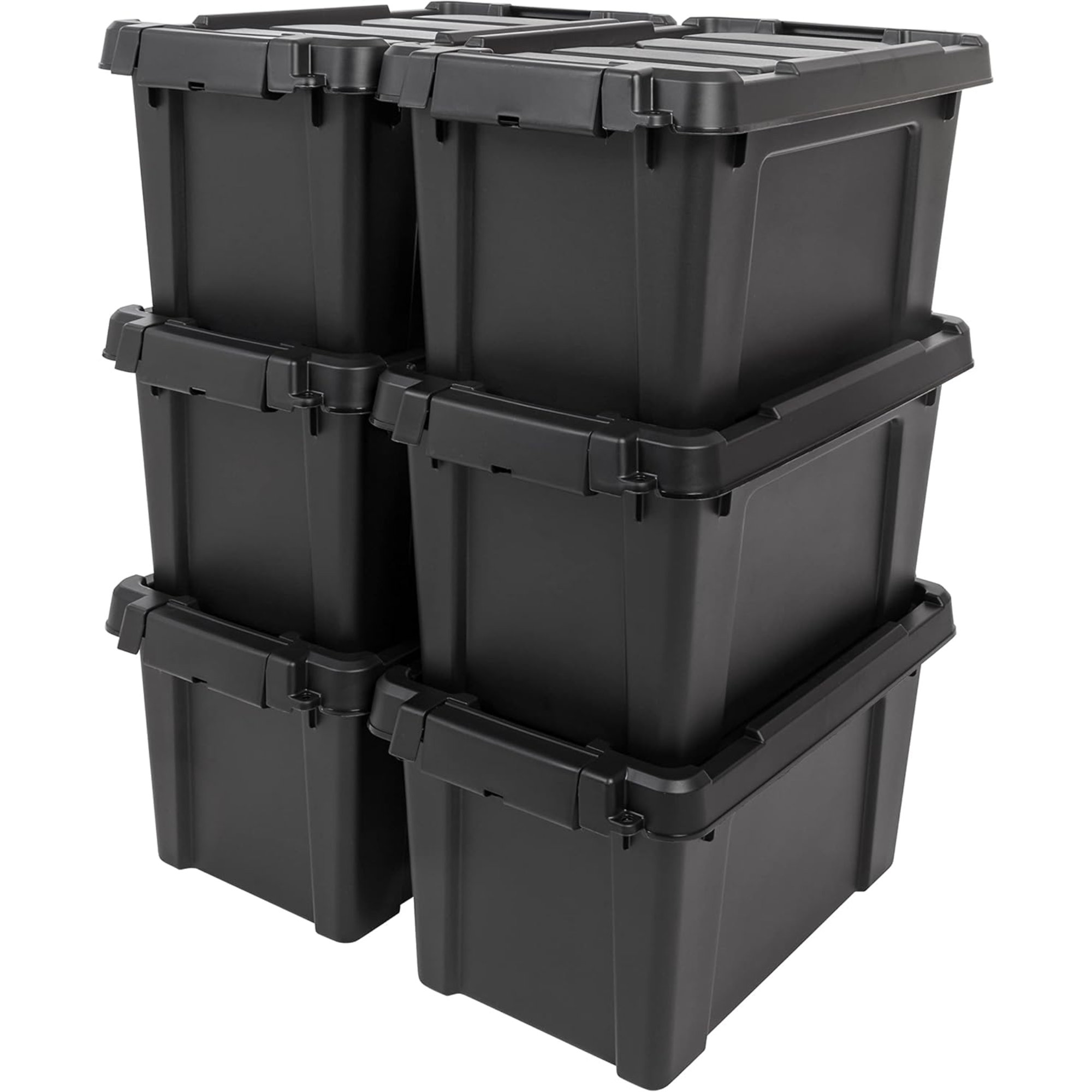 Hokku Designs 5 Gallon Lockable Storage Bins With Lids, 6 Pack - Made ...