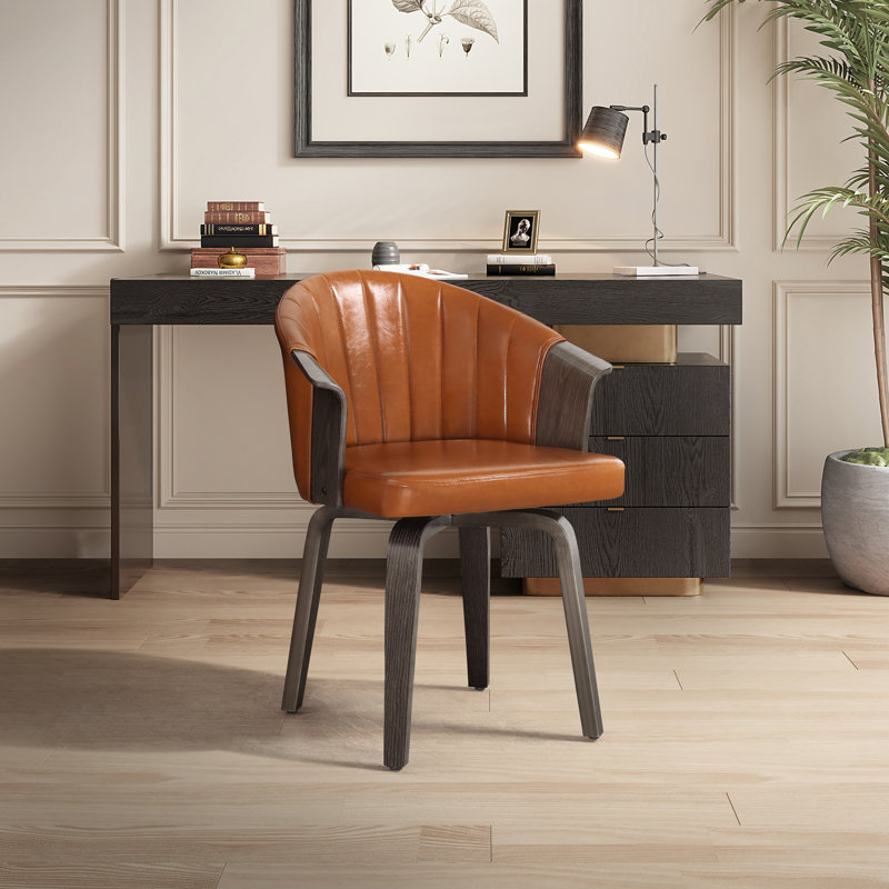 George Oliver Faux Leather Swivel Task Chair | Wayfair