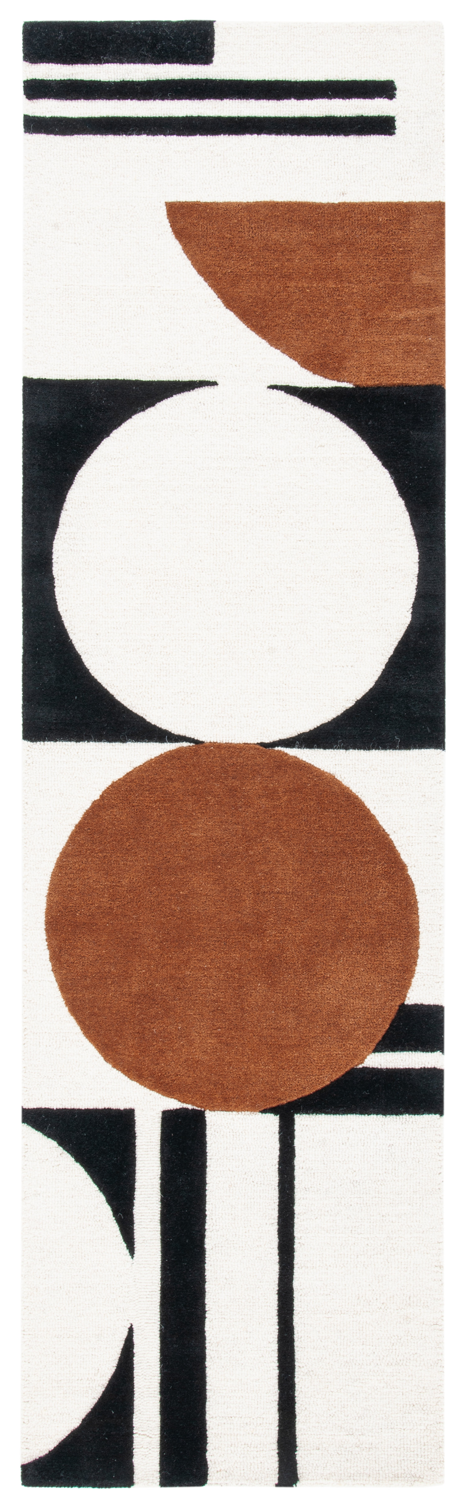 AllModern Antoni Handmade Wool Ivory/Black/Brown Rug & Reviews | AllModern