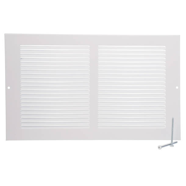 Imperial White Steel Baseboard Vent Cover | Wayfair