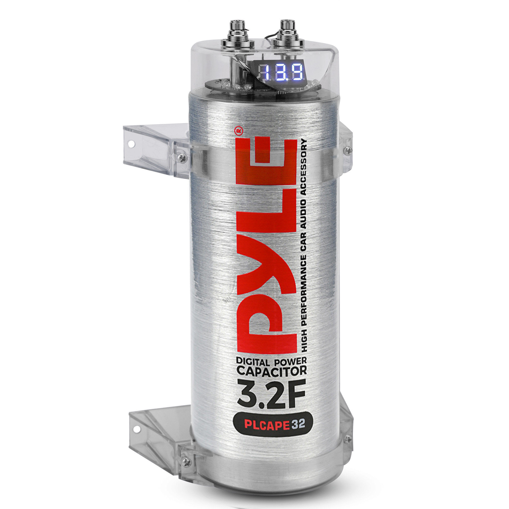 Pyle 3.2 Farad Digital Power Capacitor - High-Performance Car Audio ...
